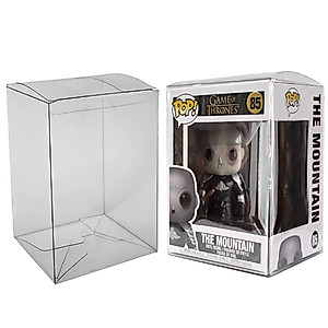 Viturio Plastic Box Protector Cases Compatible with Funko Pop! 6" Inch Vinyl (5 Pack) Clear .50mm Thick
