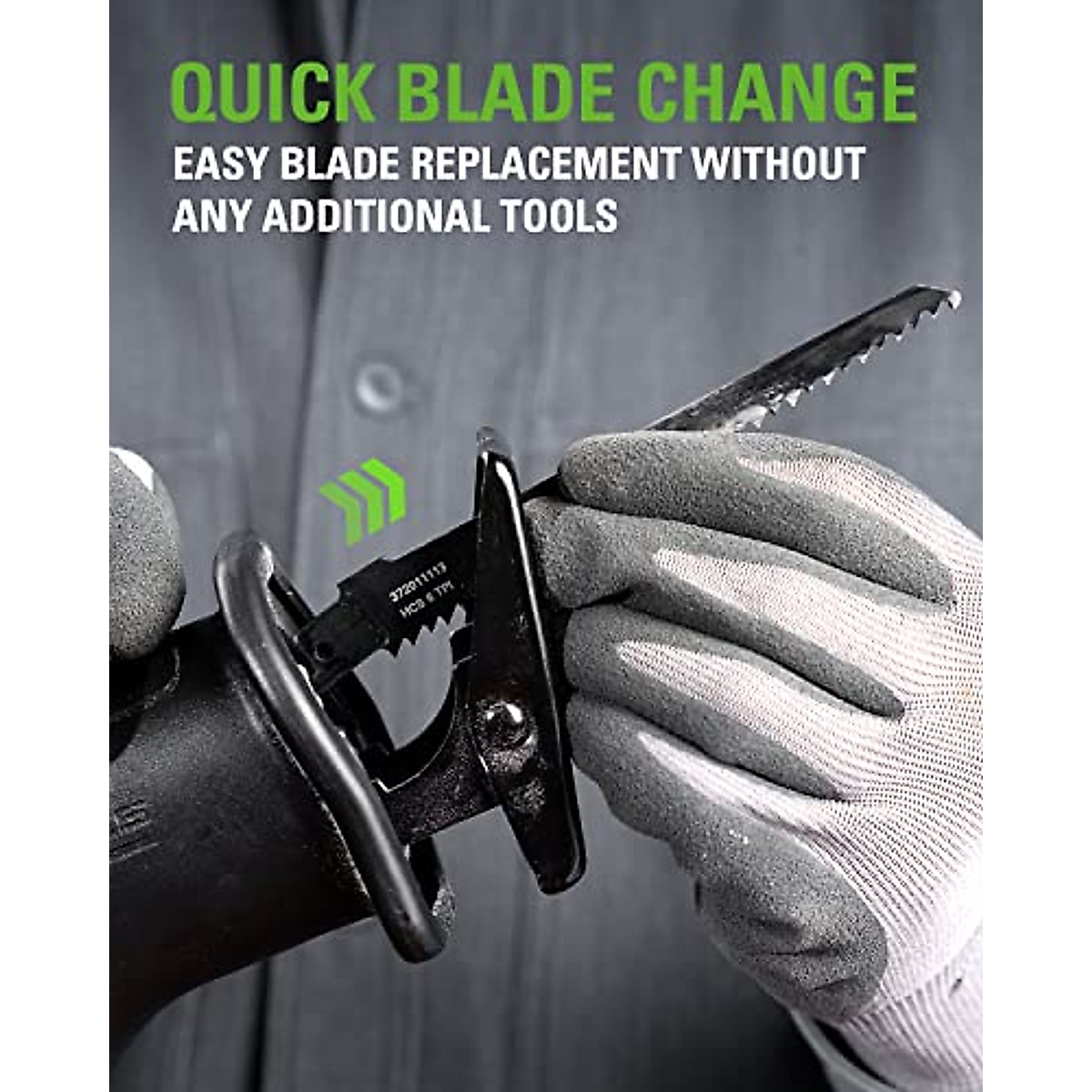 Greenworks 24V Brushless (1-1/8") Cordless Reciprocating Saw (2,7000 SPM), 4.0Ah Battery and Compact Charger Included