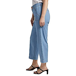 JAG Jeans Women's High Rise Cropped Utility Jeans, Palos Verde, 8