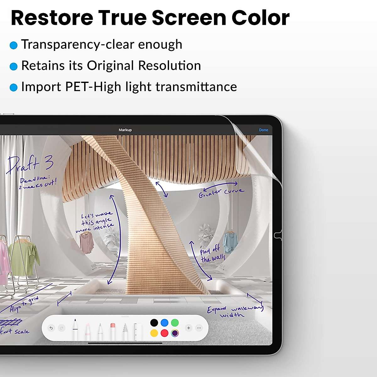 XIRON [2 PACK] Paper Screen Protector for iPad mini 7 (A17 Pro)/ iPad Mini 6 (2021, 8.3 inch), Matte PET Film for iPad Mini 6th Generation, Write and Draw Like on Paper, Anti-Glare Screen Protector