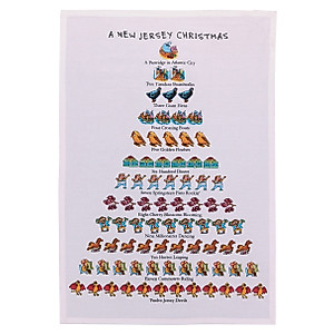 Mistletoe & Co. A New Jersey Christmas Kitchen Towel, 18" x 26"