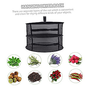Abaodam 3 Sets Drying net Foldable Laundry Rack Collapsible Drying Rack for Clothes Collapsible Laundry Drying Rack Folding Drying Rack Hanging Dry Rack Vegetable Dryer Outdoor Drying Mesh