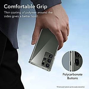 ESR for Samsung Galaxy S23 Ultra Case, S23 Ultra Phone Krystal Clear Case, Ultra-Yellowing Resistant, Military-Grade Drop Protection, Case for Samsung S23 Ultra, Transparent Slim Phone Cover, Clear