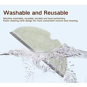 HomeTimes Vaccumm Mop Pads For Roborock Q7+/Q7 Max+/ S6MaxV/S6Pure/S5Max/S6/S5/E35/E25 Replacement Pad Cloth Set Expert Reusable Robot Cloth …