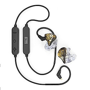 CTM in-Ears Smart Cable | Wireless Cable | 2-Pin 0.78mm | Bluetooth 5.0 | Mic | Inline Controls