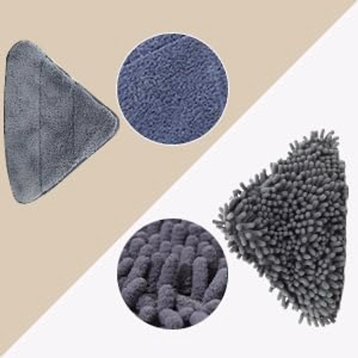 NEWBULU Long-Handled Wall Cleaning Mop, Ceiling Cleaner to Clean Ceiling Window Floors, Baseboard Cleaning Tool, Extension bar Range from 39 "to 85", 6 Replacement Pads and Window Cleaning Sticks