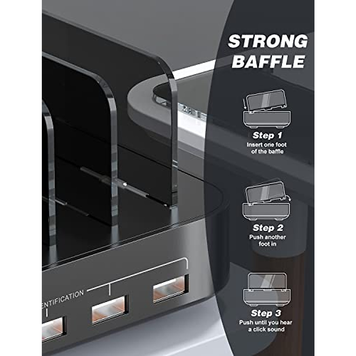 Charging Station for Multiple Devices, 5 in 1 Multi USB Charger Station with iWatch & Airpod Stand and 8 Mixed Short Cables, 50W Charging Dock Compatible with iPhone, iPad, Cell Phone, Tablets