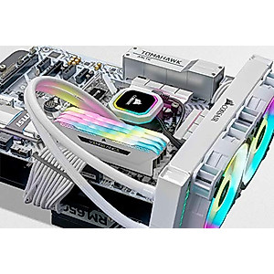 Corsair Vengeance RGB Pro SL 32GB (4x8GB) DDR4 3200 (PC4-25600) C16 1.35V - White (CMH32GX4M4E3200C16W)