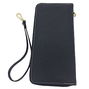 a266XDKSJK Women Leather Wallet Custom Photos Wallets Personality Clutch Bag Card Case Cash Holder Wallets Print Any Photo(Black Double Side)