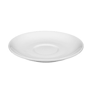 Seltmann Weiden Commercial Dinnerware, Meran Porcelain Coffee/Tea Cup Saucer, White, 6.3-Inch, Set of 6