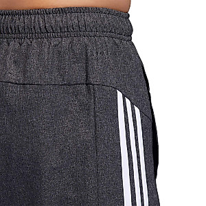 adidas Men’s Woven Active Short (Medium, Black/White Stripe)