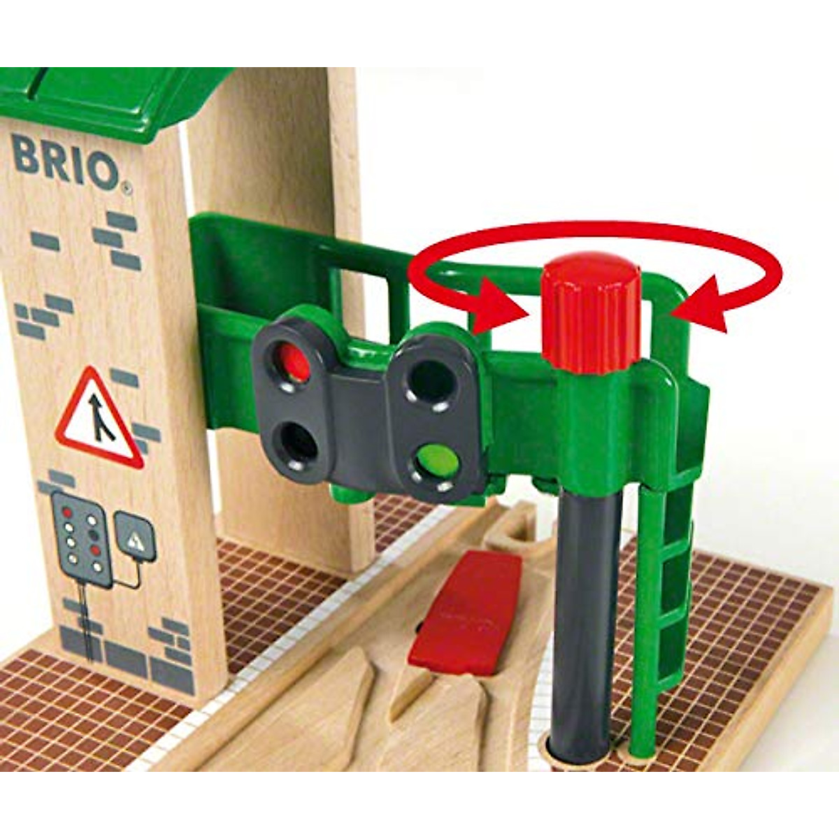 Brio World 33674 - Signal Station - 2 Piece Wooden Toy Train Accessory for Kids Age 3 and Up