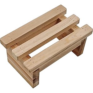 Cabilock Wooden Low Stool Succulent Planter Stand Wood Plant Stool Planter Display Stands Flower Pot Rack Wooden Flower Stand Kids Step Stool Footstool Fishing Stool Child Potted Plant