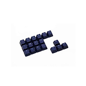 Rubber Gaming Backlit Keycaps Set - for Cherry MX Mechanical Keyboards Compatible OEM Include Key Puller (Dark Blue)