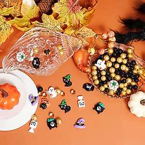 4116Pcs Halloween Vase Filler, Pumpkin Bat Spider Eyeball Ghost Water Beads for Vases, Halloween Floating Faux Pearls for Vase Home Table Party Decor