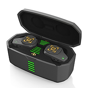 Caldwell E-MAX Shadows Pro - Electronic Hearing Protection with Ambient Sound Amplification, Bluetooth, Rechargeable Case for Shooting, Range