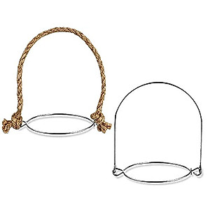 NEXXXI 20 Pack Stainless Steel Wire Handles, Burlap Wire Hangers for Regular Mouth Mason, Ball, Canning Jars, Twine and Metal Handles