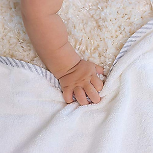 Comfy Cubs Baby Burp Cloths, 100% Organic Bamboo, 8 Pack Large 20” by 10”, Washcloths Extra Absorbent and Soft Burping Cloth Towel Wash Cloth Girl Boy (White, Pack of 8)