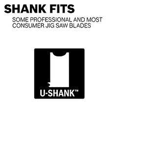 BOSCH U118EF 5-Piece 3-1/8 In. 14-18 Progressive TPI Flexible for Metal U-shank Jig Saw Blades