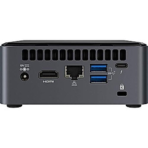 Intel NUC NUC10i7FNH1 Mini PC/HTPC, Six-Core i7- Up to 4.7GHz, DDR4 RAM Expandable up to 32GB + 1TB Name Brand NVMe M.2 SSD, WiFi, Bluetooth 5.0, Thunderbolt 3, 4K Support, Triple Monitor Capable