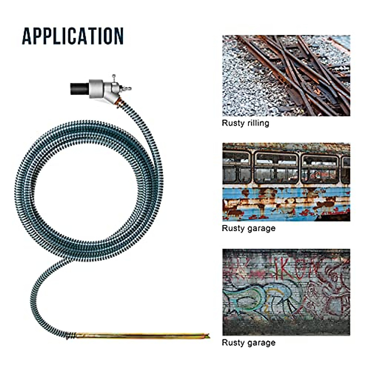 WOJET Sandblasting Kit, Wet Sandblaster Attachment, 5000 PSI, 1/4 Inch Quick Disconnect