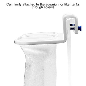 eecoo Aquarium Filter Sock Bracket Aquarium Acrylic Durable Double Hole Filter Bag Bracket Water Filter Holder Support Fish Tanks Accessory