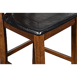 New Classic Furniture Dixon Counter Height Dining Set, Espresso, 5-Piece