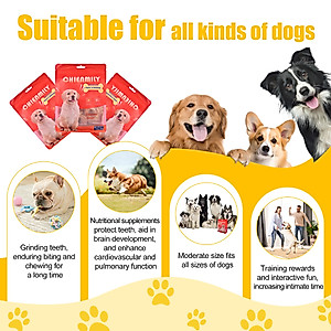 Chienmily Chicken Jerky Rings Dog Treats, Single Ingredient Natural Chews, High Protein & Grain Free Training Treats, Dog Chewy Training Snacks for Small Medium Large Dogs, 11.6 oz