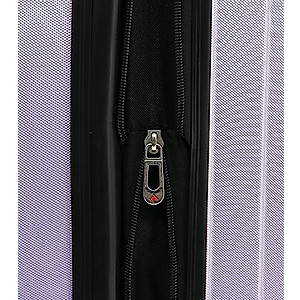 Travelers Club Midtown Hardside Luggage Travel Set, Spinner Wheels,Zippered Divider,Telescopic Handle,Lightweight, Lilac, 4-Piece Set