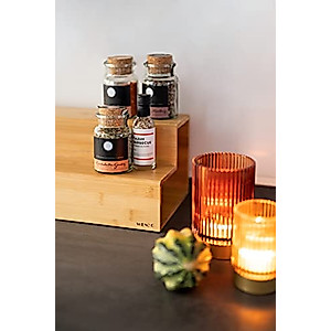 WENKO Bamboo Tea Bag Organizer with Drawer, Tea Bag Storage Container, Coffee and Tea Caddy for Kitchen, Tea Station, Tea Bag Holder, Coffee Bar Accessories and Organizer, 13 x 6.7 x 5.9 in