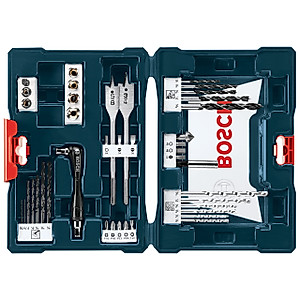 Bosch PS21-2A 12-Volt Max Lithium-Ion 2-Speed Pocket Driver Kit with 2 Batteries, Charger and Case w/ 41 pc drill and drive bit set