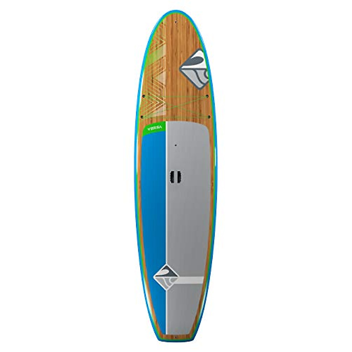 Boardworks Versa | Recreational Stand Up Paddleboard | Bombshell Epoxy Hardboard | 10' 6", Bamboo/Blue (4440529519)