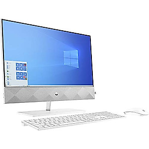 HP Pavilion 27 Touch Desktop 1TB SSD 32GB RAM Win 10 Pro(Intel Core i9-10900 Processor with Turbo Boost to 5.20GHz, 32 GB RAM, 1 TB SSD, 27-inch FullHD Touchscreen, Win 10 Pro) PC Computer All-in-One