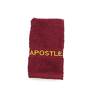Mercy Robes Preaching Hand Towel Apostle(Burgundy/Gold)