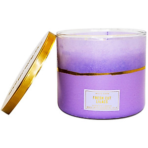 White Barn Bath and Body Works, 3-Wick Candle w/Essential Oils - 14.5 oz - 2021 Spring Scents! (Fresh Cut Lilacs)