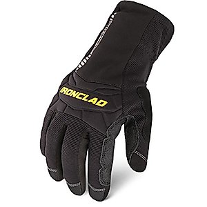 IRONCLAD COLD CONDITION® WATERPROOF GLOVES - Rated to 20° Cold, Cold Weather, Windproof, Waterproof Gloves, Safety, Hand Protection Gloves ,Black
