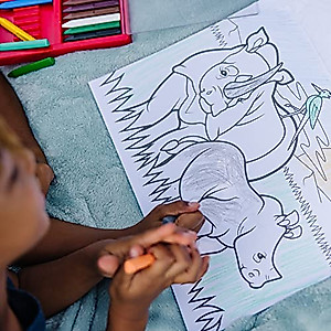 Melissa & Doug Jumbo 50-Page Kids' Coloring Pads Set - Animals, Vehicles, and More