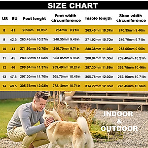 SKABIU Mens Moccasin Slippers House Shoes for Men Memory Foam Bedroom Slippers Grey 11