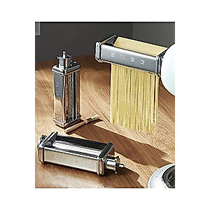Smeg SMPC01 Pasta Roller & Cutter Set, Silver