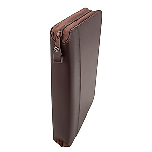 FranklinCovey - FC Basics Spacemaker Binder - Vinyl - Zipper Binder for Planners (Classic, Burgundy)