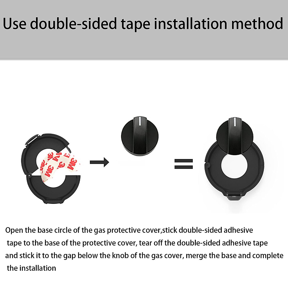 HAO JIE Haojie Children Gas knob Protection Cover, Kitchen Stove knob Cover Five Pieces, Large Universal Design, to Protect The Safety of Children, 5 Count (Pack of 1)