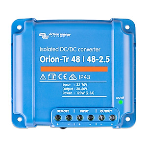 Victron Energy Orion-Tr IP43 48/48-Volt 2.5 amp 120-Watt Isolated DC-DC Converter