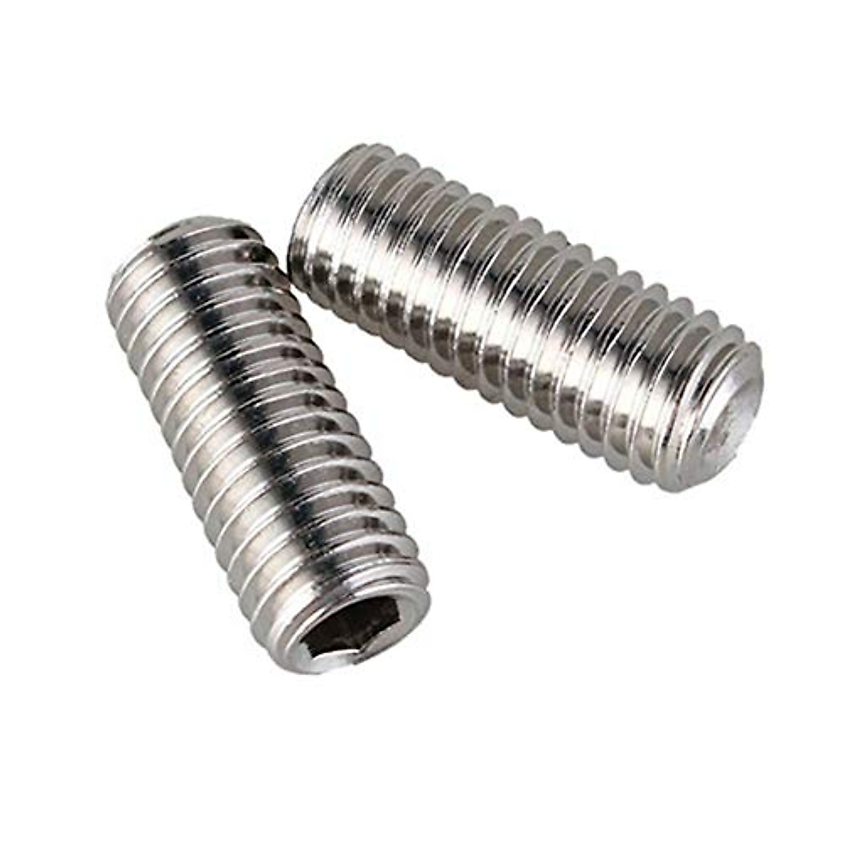 FullerKreg M4-0.7 x 10mm Socket Set Screws,(100pcs),Allen Socket Drive, Din 916|ISO 4029, Grade A2-21H Stainless Steel, Full Thread, Bright Finish, Cup Point