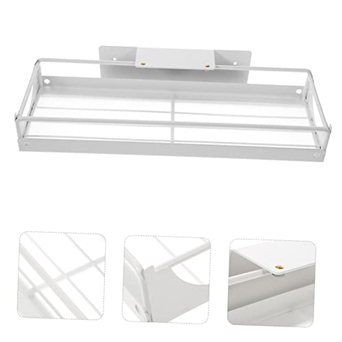OKUMEYR Drawer Rack Wire Holders for Cords Clear Drawer Clear Shelves Under Sink Cabinet Organizer Pull Out Sink Shelf Slide Out Pantry Shelves Kitchen Cabinet Rack Metal Organizer