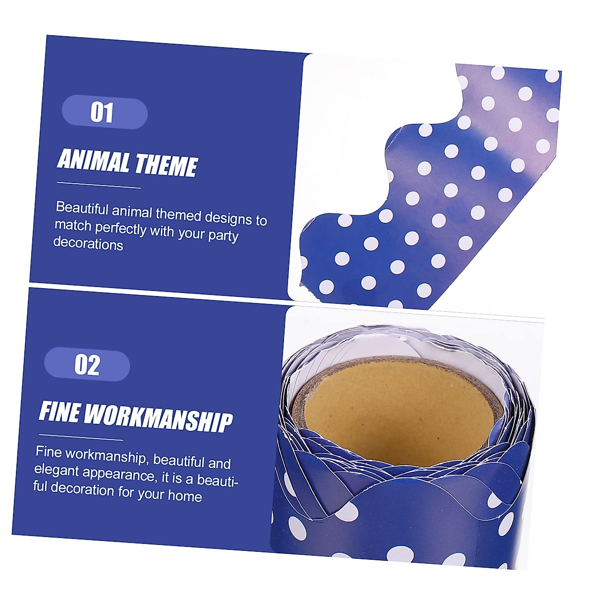 BESTOYARD 2 Rolls border stickers bulletin border strip bulletin board border poster Classroom alphabet stickers Bulletin Board Decorations primary school border paper Hemming coated paper