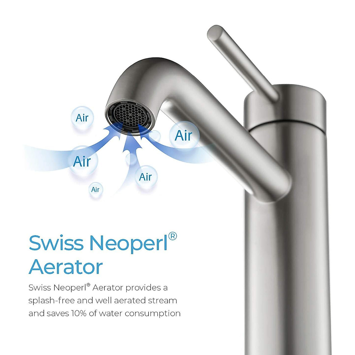 OKJHFD G1/2in Kitchen Faucet, Single Handle for Bathroom Stainless Steel Single Cold Tap Water Wash Basin Water Tap Bathroom Accessory (2 Kinds) (size1)