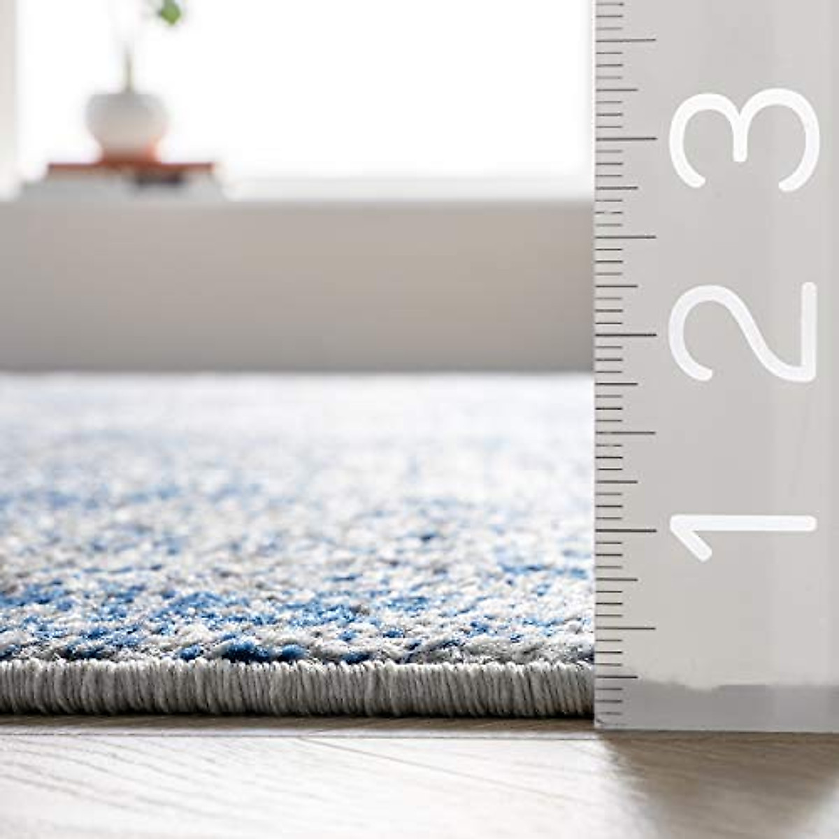 nuLOOM Vintage Willena Runner Rug, 2 ft 6 in x 14 ft, Blue