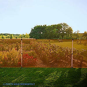 E&K Outdoor Fence Screen for Veggie Garden Backyard Chicken Yard Mesh Net Safety Fence Barrier for Dogs Rabbits Puppy Balcony Deck Patio Porch 3'H x 129'L Orange