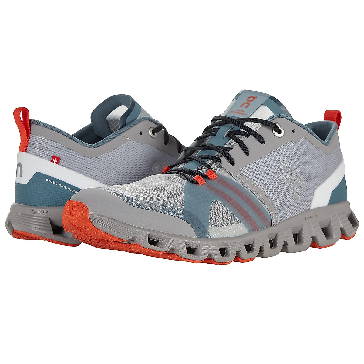 On Running Womens Cloud X Shift Textile Synthetic Alloy Red Trainers 7 US