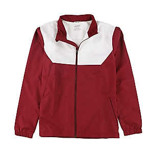 ASICS Upsurge Jacket, Small, Cardinal/White